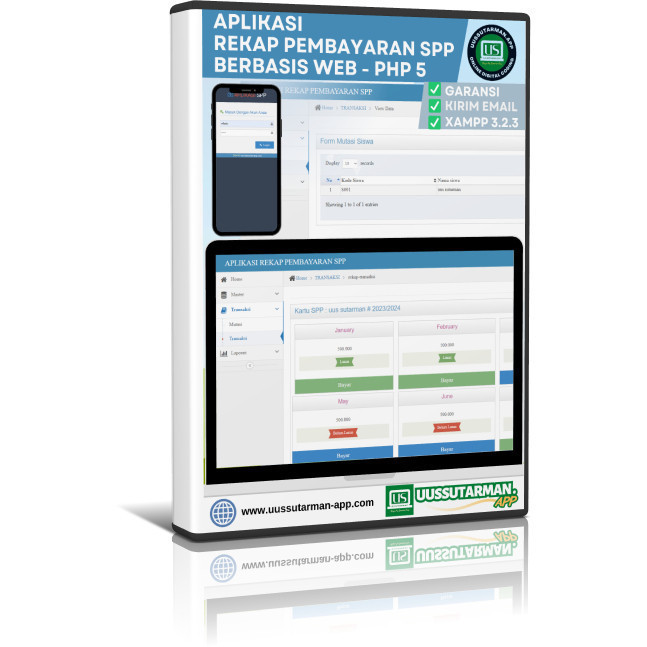 Jual Aplikasi Rekap Pembayaran Spp Berbasis Web Php Dan Mysql 5 1066