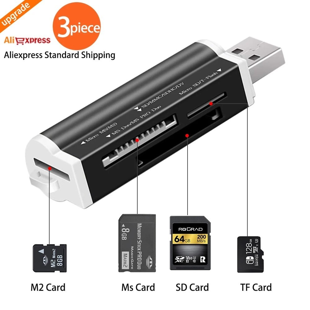 Jual USB 2.0 Micro SD Card Reader for Micro SD Card TF Card Adapter ...
