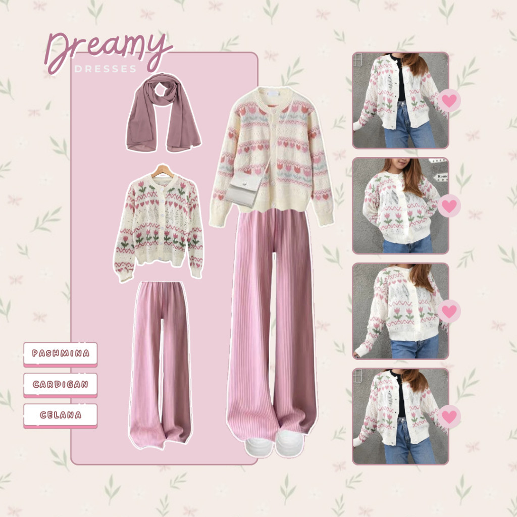 Jual one set bangkok style 3in1 Set 127 - One Set Kekinian Outfit ...