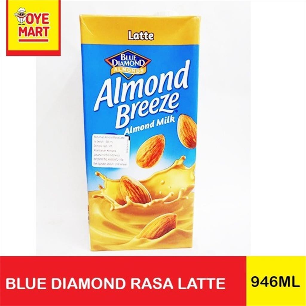 Jual BLUE DIAMOND ALMOND BREEZE RASA LATTE 946ML / ALMOND SUSU | Shopee Indonesia