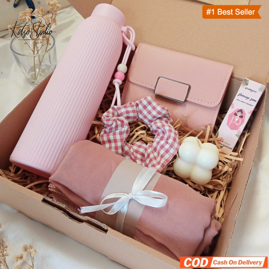 Jual [KITSO] Hampers Korean Gift Box Hijab Tumblr Tote Bag Aesthetic untuk Kado Ultah / Wisuda ...