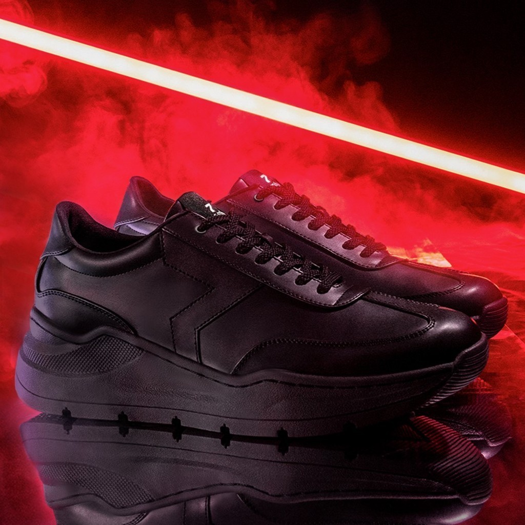 Jual EMOTION FULL BLACK - Sepatu Sneakers Pria Casual Shoes Sneker ...