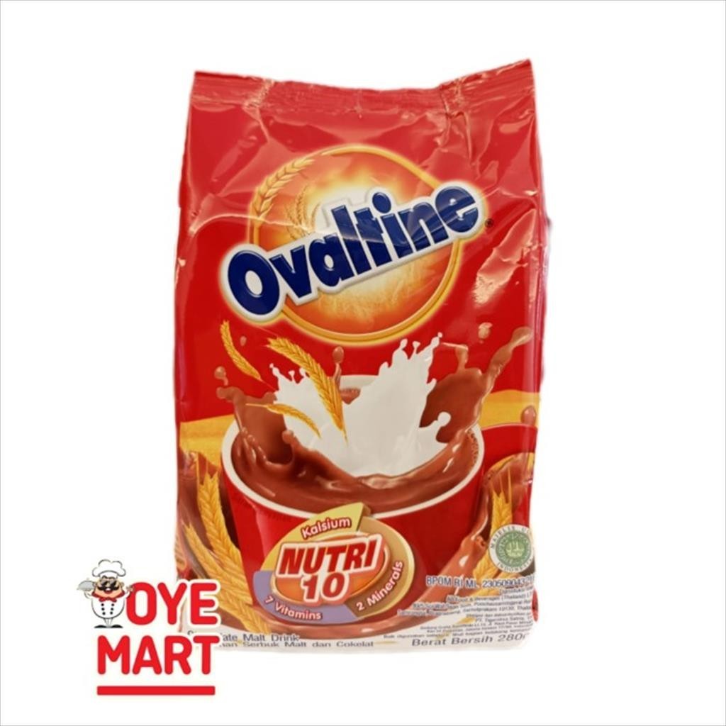 Jual OVALTINE CHOCOLATE MALT DRINK 280GR / SUSU COKLAT BUBUK | Shopee Indonesia