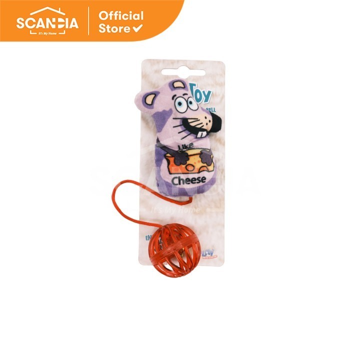 Jual SCANDIA Mainan Kucing Mouse Cat Toy with Bell Tail Purple (PA4053 ...