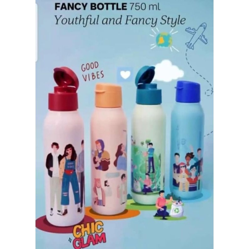 Jual CX63EM Tupperware ECO fancy terbaru 750 ml 4 warna 1 pcs | Shopee ...