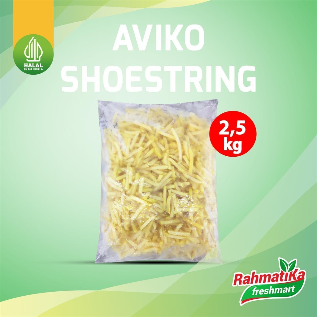 Jual AVIKO Kentang Goreng / Shoestring Fries 2.5 Kg | Shopee Indonesia