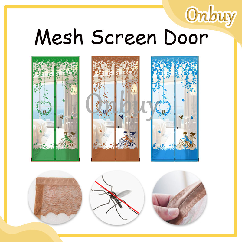 Jual Mesh Screen Door/90x210cmTirai Pintu kamar Tirai Magnet Anti ...
