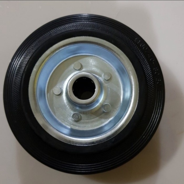 Jual Roda karet 8 inch / wheel only karet 8 inch | Shopee Indonesia