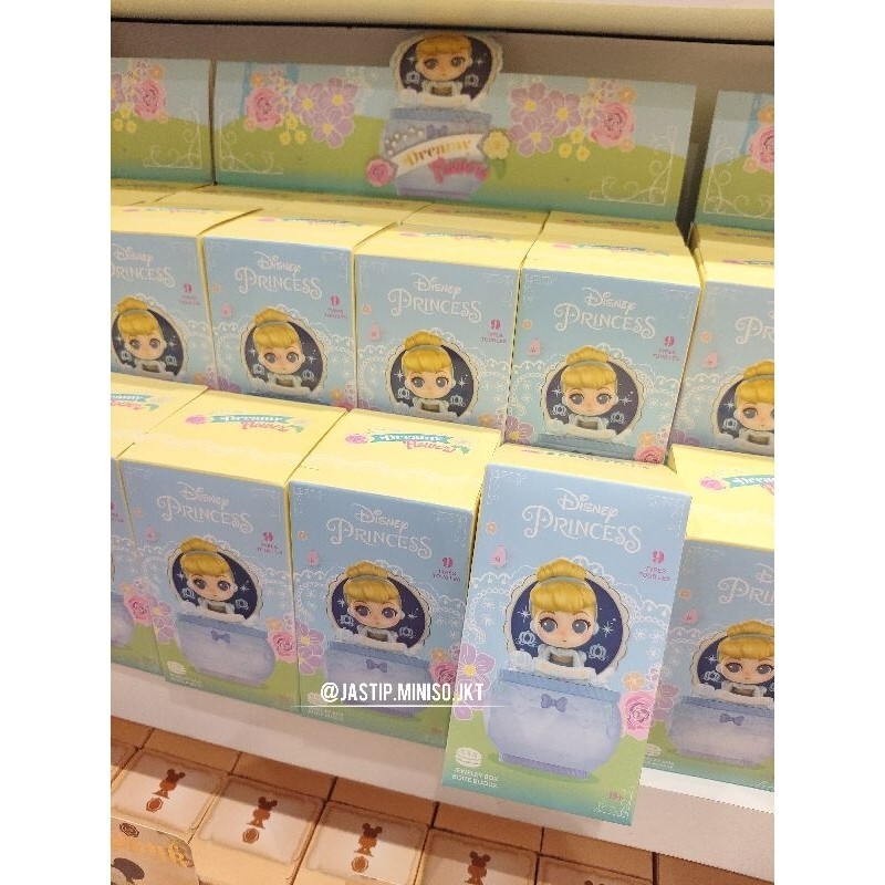 Jual MINISO Blind Box Dream & Flower Theme Jewelry Box DISNEY Princess ...
