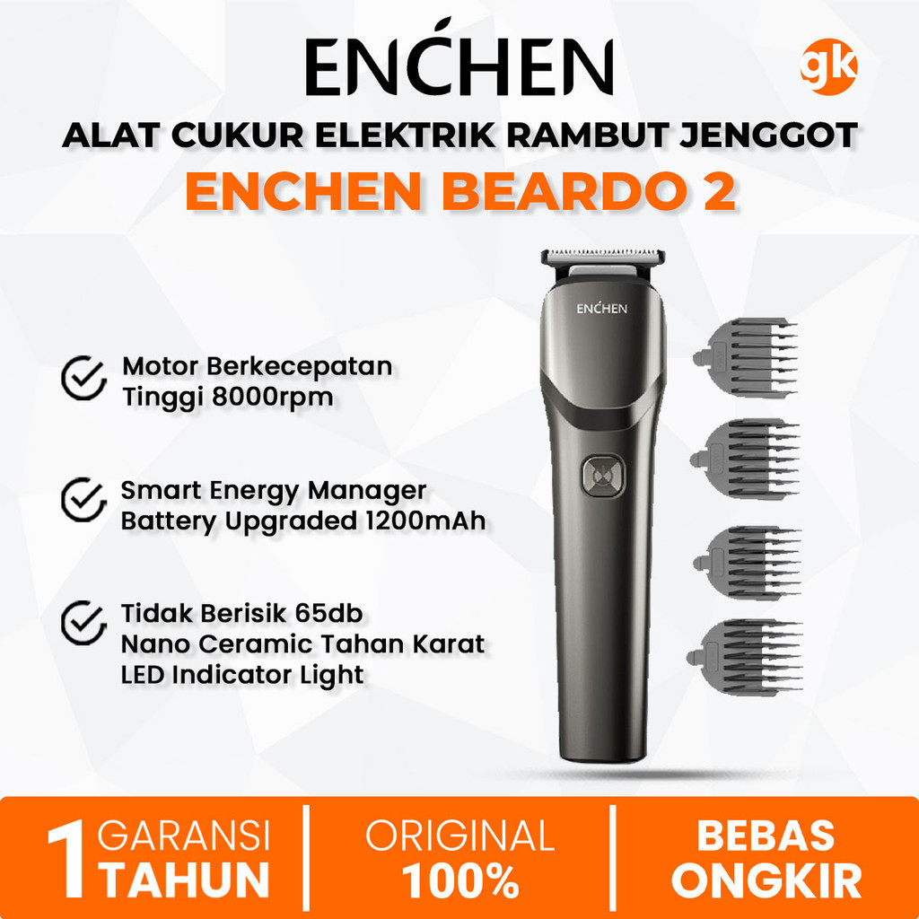 Jual ENCHEN Beardo 2 Alat Cukur Elektrik Smart Trimmer Electric Shaver ...