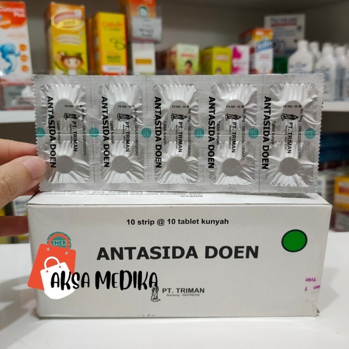 Jual Antasida Doen Isi 10 Tablet Kunyah / Strip Original -ORIGINALE ...