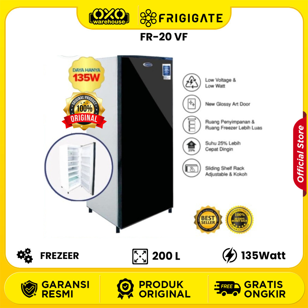 Jual FRIGIGATE FREEZER FR20 6RAK TERMURAH Low Watt Garansi Resmi ...