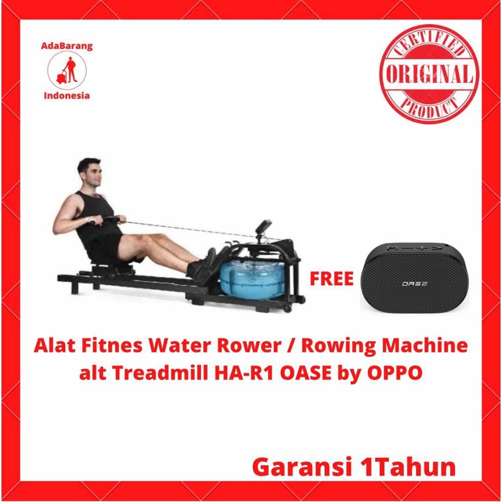 Jual Alat Fitness water rower / rowing machine alt treadmill HA-R1 OASE ...
