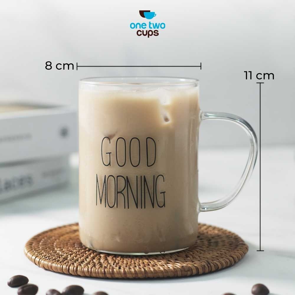 Jual Gelas Kaca Cangkir Minum Teh Kopi Minuman Jus Glass Coffee Mug ...