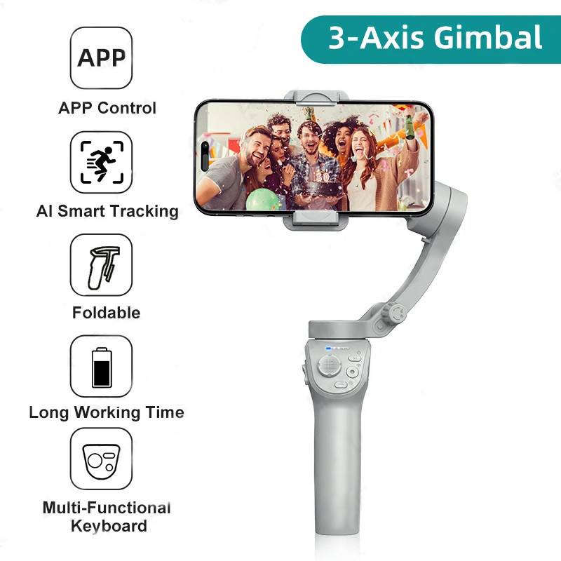 Jual 3-AXIS Smartphone Stabilizer Gimbal Gimbal Stabilizer Hp ...