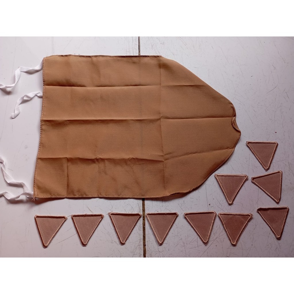 Jual TANDA BARUNG KREM TUA SET BENDERA SIAGA PRAMUKA | Shopee Indonesia