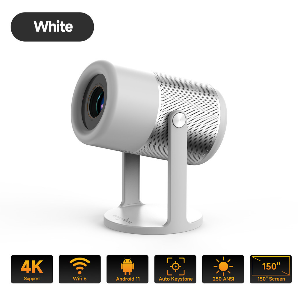Jual GOOJODOQ 4K Portable Proyektor with 360° Free Angle Projector 150 ...