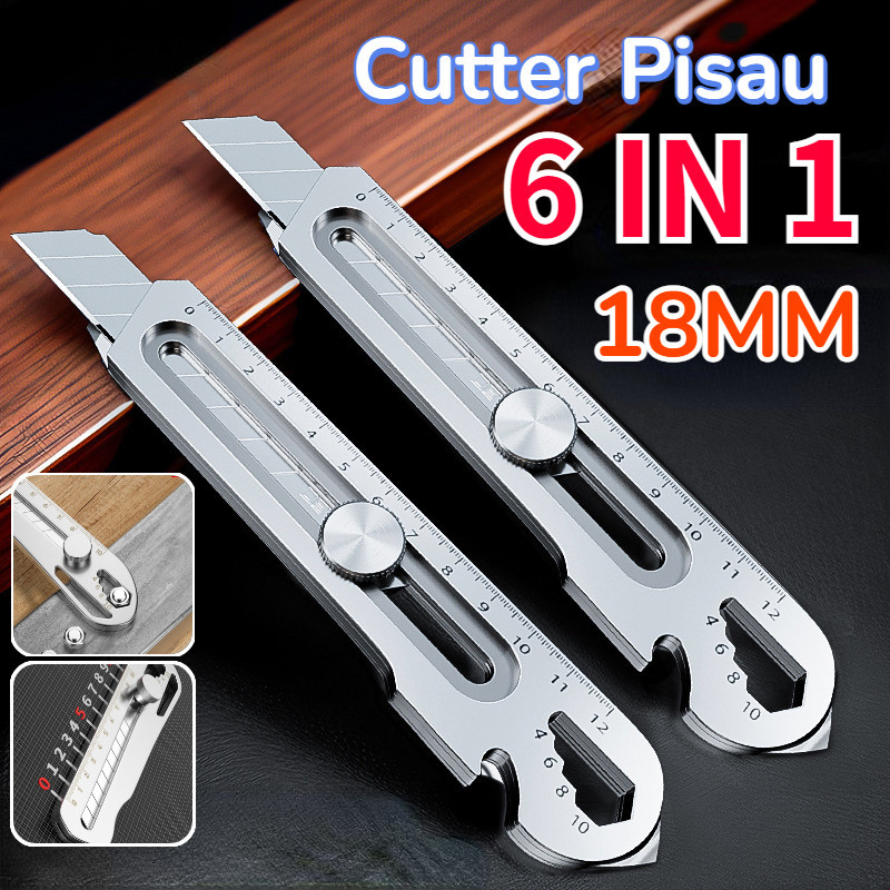 Jual 18mm Multifungsi Cutter Pisau /Cutter Besar Model Putar/Cutter ...