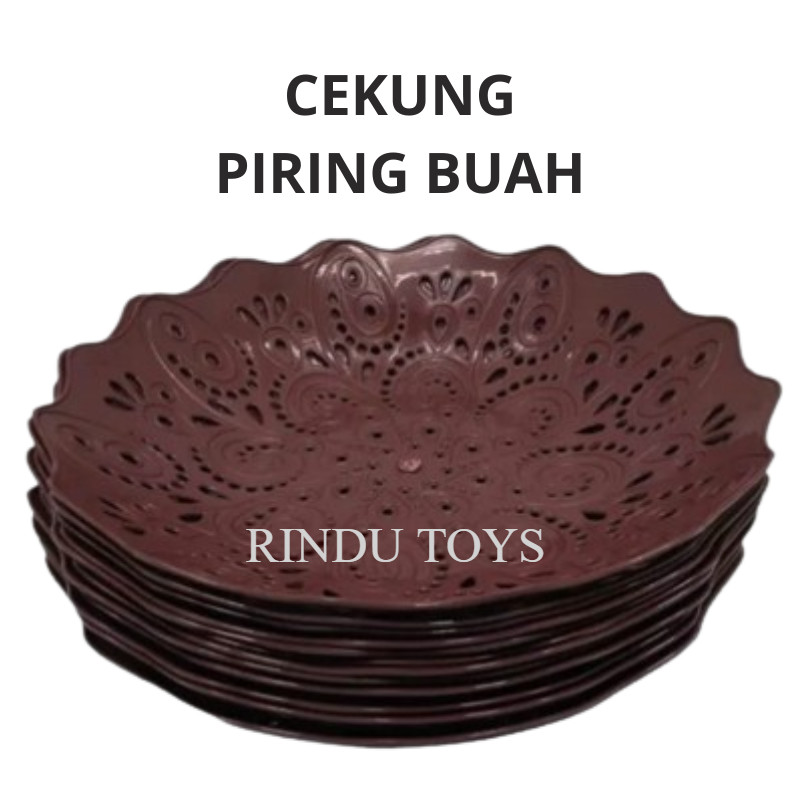 Jual [RT] Piring Rotan Cekung Bahan Plastik Ukuran Besar | Shopee Indonesia