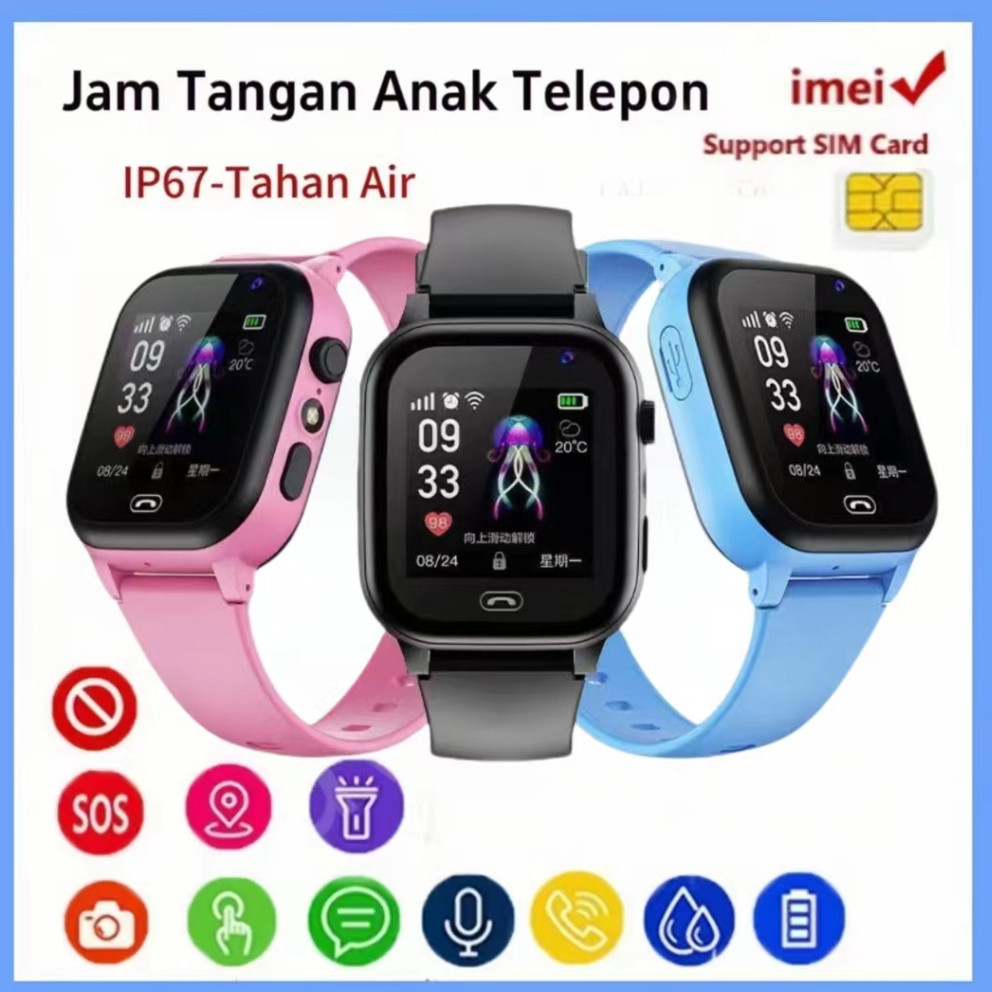 Jual Jam tangan anak untuk telepon anak Layar Sentuh Gps Digital ...