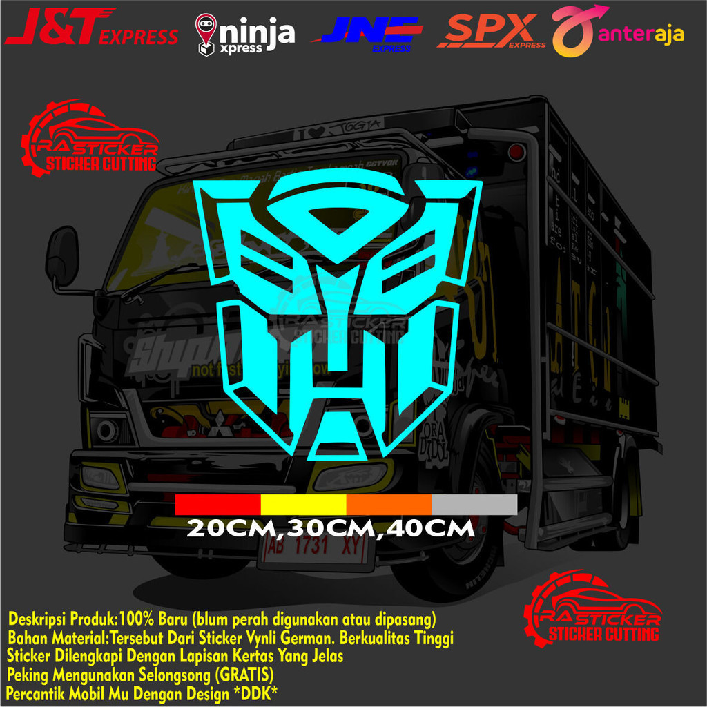 Jual Stiker cutting autobots transformer stiker motor berkualitas ...
