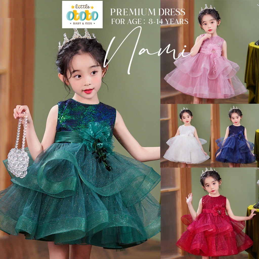 Jual 3-14th Dress Premium NAMI - IMPORT KOREA Baju Baby Bayi Anak Gaun ...