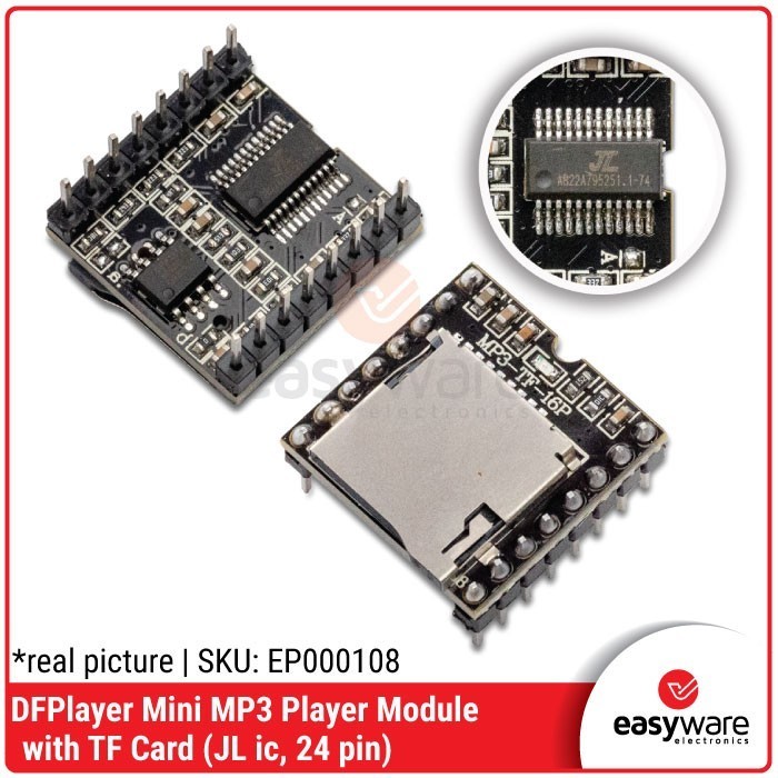 Jual DC99 DFPlayer Mini MP3 Player Module - 24P JL | Shopee Indonesia