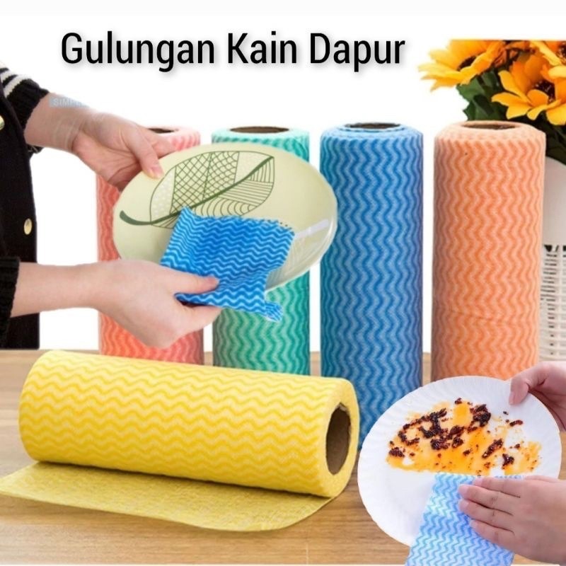 Jual Tisu lap serbaguna / tissue gulung dapur / Tisu dapur warna / Tisu ...