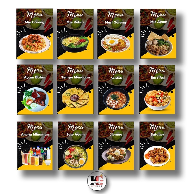 Jual Hiasan dinding Poster Cafe hiasan rumah makan Gaul Menu Pajangan ...