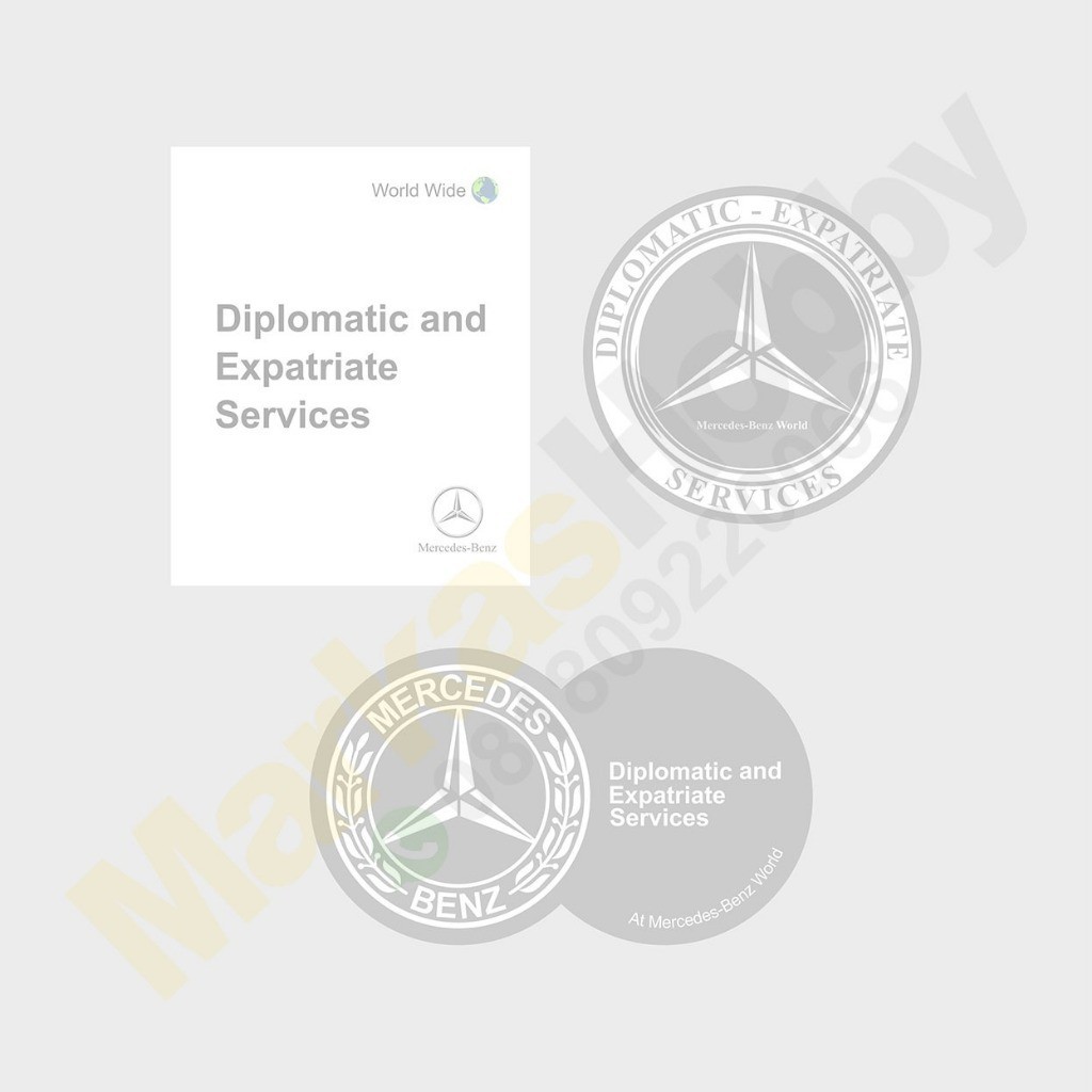 Jual Mercedes-Benz Diplomatic and Expatriate Service Square Stiker ...