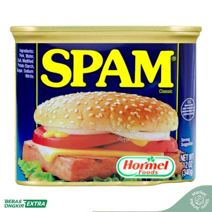 Jual Hormel Spam USA Daging Babi Olahan Canned Meat Pork Luncheon 340g ...