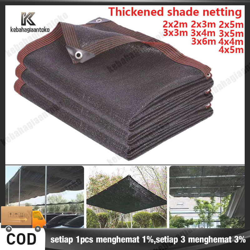 Jual 2*5M//3*4M/3*6M/4*5M Hitam HDPE Anti-UV Sun Shade Net Gazebo ...