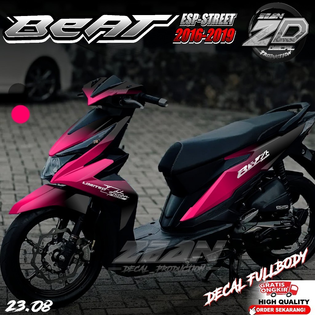 Jual (COD) TERBARU Decal Sticker Honda Beat Esp Street 2016 2017 2018 ...