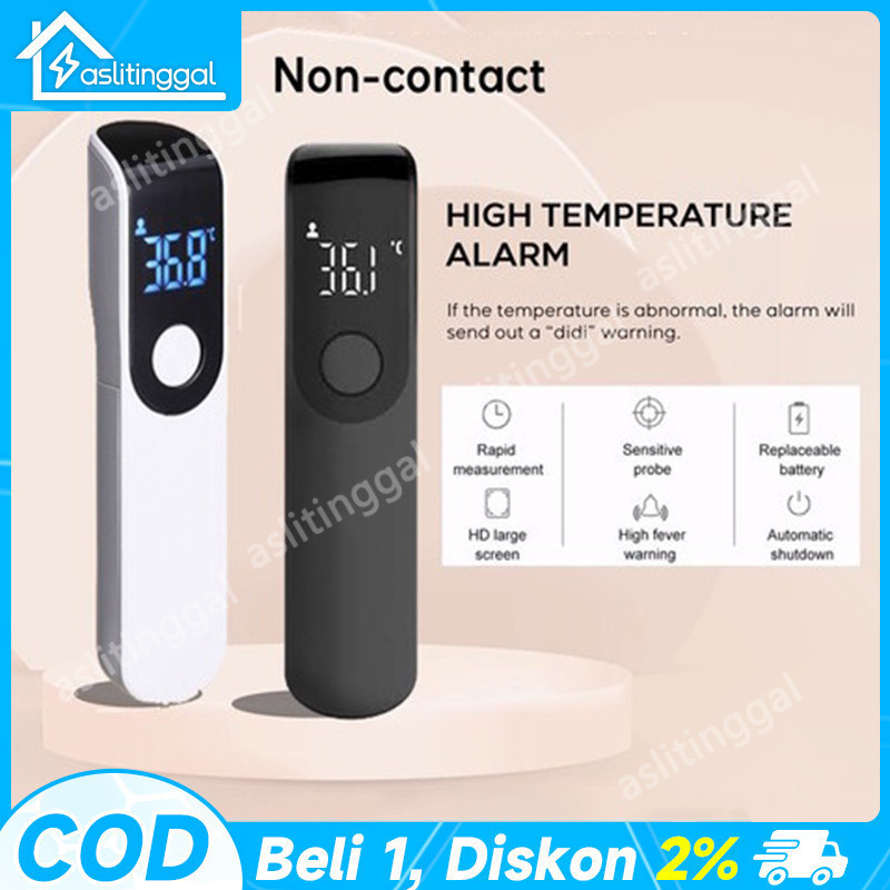 Jual Thermometer Infrared Termometer Sensor Handheld Forehead Body Object IR Thermogun ...
