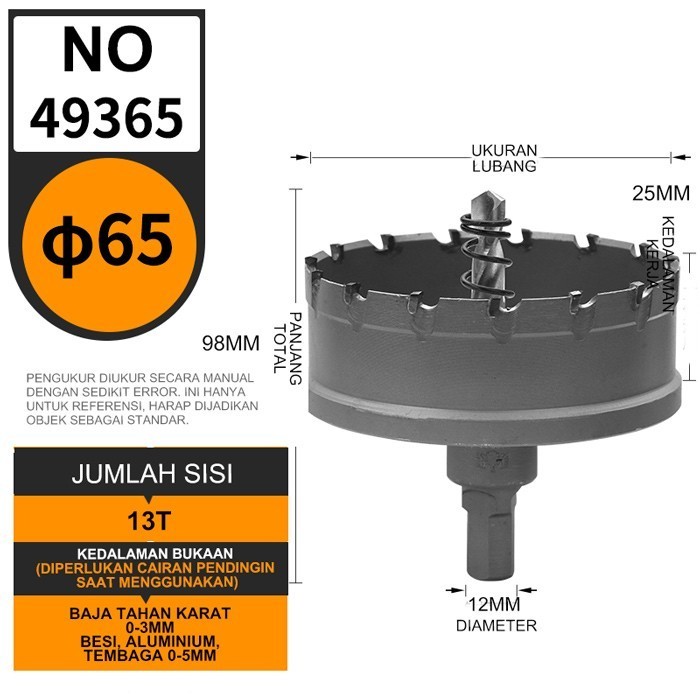Jual Mata Bor Bulat Carbide Tip Beton Besi Hole Saw Wood Pelubang Metal ...