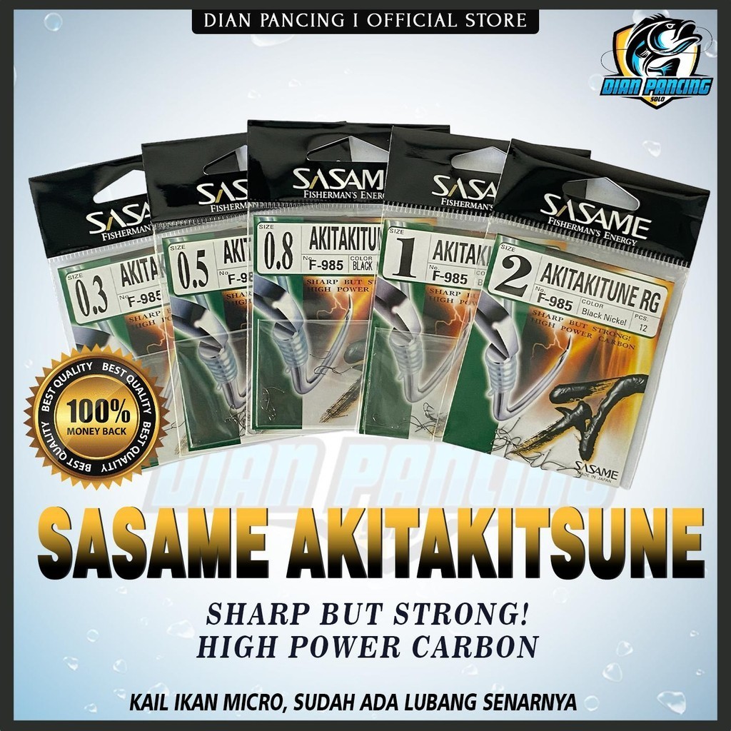 Jual Kail Pancing Sasame Akitakitune RG Hook Akita Lubang F-985 | Shopee Indonesia