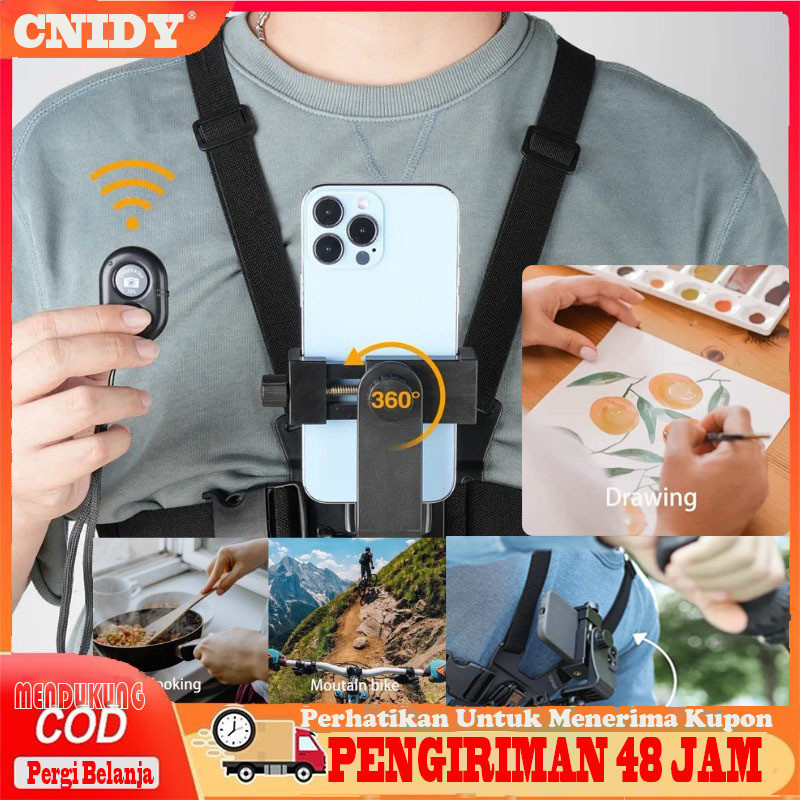 Jual 【COD】5PCS/Body Chest Strap Tali Dada Handphone& Mount Kamera Body ...