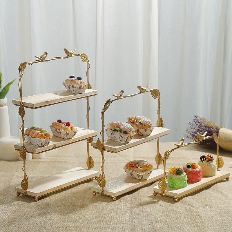 Jual Forest Series Wooden Dessert Stand Display Rack Props and ...