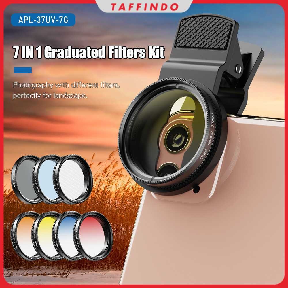 Jual Lensa Filter Kamera Smartphone ND CPL 7in1 37mm with Clip - APEXEL APL-37UV-7G | Shopee ...