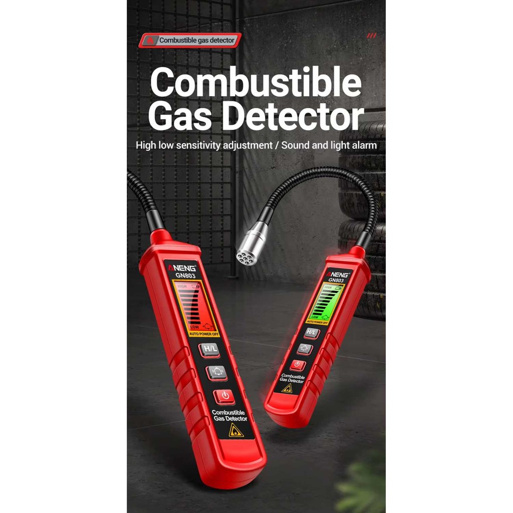 Jual AS - Aneng Detektor Gas Bocor Leak Detector Combustible Gas Tester ...