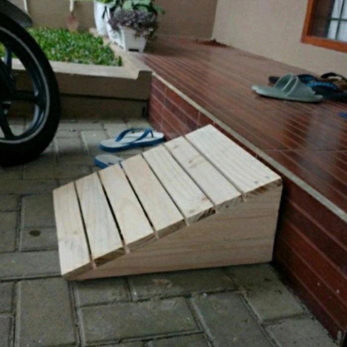 Jual Tanjakan Motor Tinggi 15cm/Alas tanjakan motor Papan kayu Tinggi ...