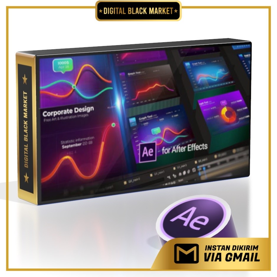 Jual Graph Tool Infographics Сharts Bundle - After Effects Project ...