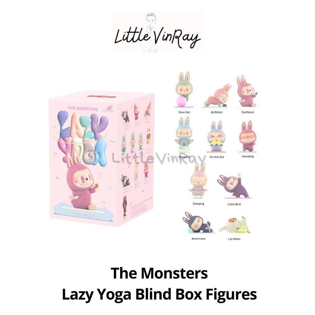 Jual (READY) POP MART Labubu The Monster Lazy Yoga Figures/ Figure ...