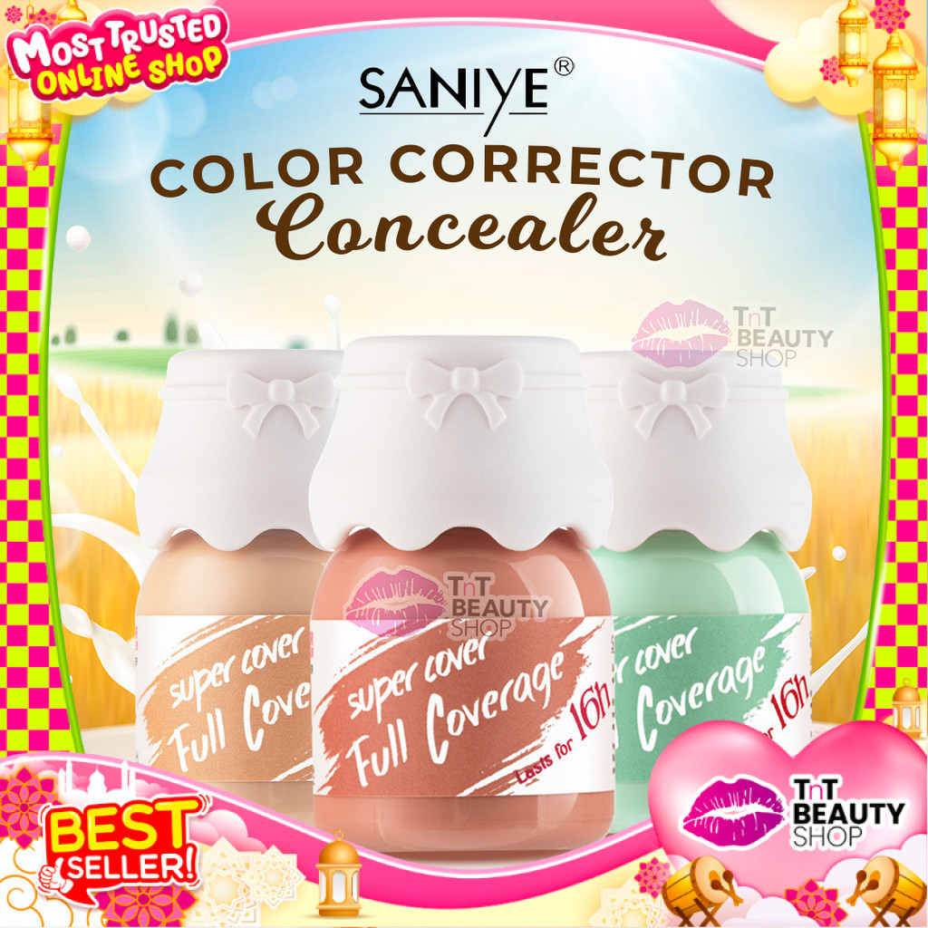 Jual SANIYE Color Corrector Concealer - Liquid Foundation Wajah 15ml ...
