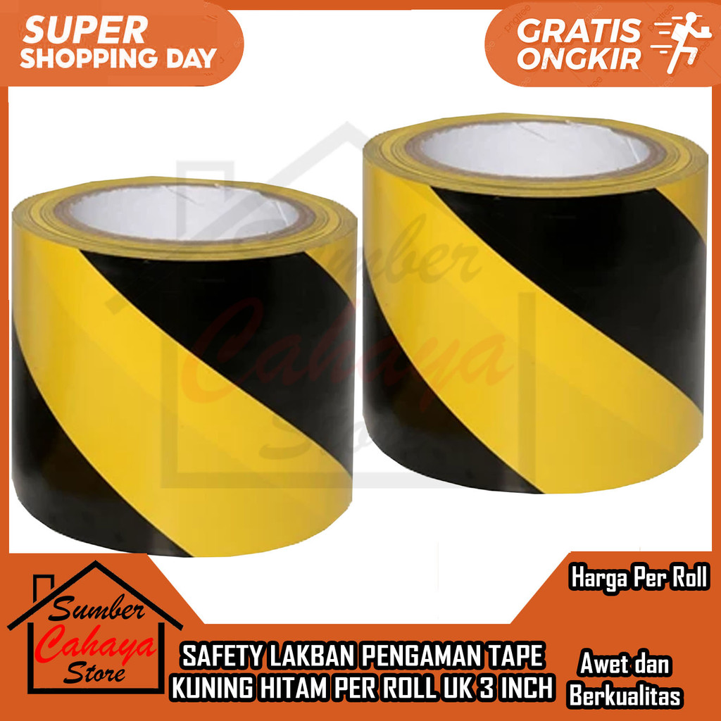 Jual Safety Garis Proyek Police Line Garis Polisi Polici Barricade Tape ...