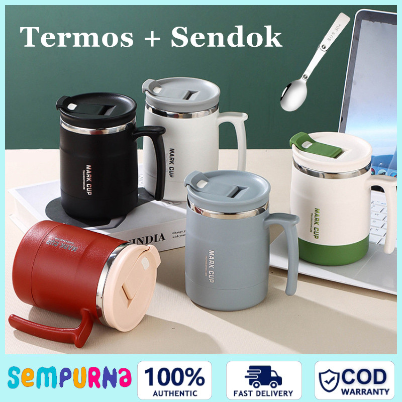 Jual Mug Kopi Office Cup Stainless Steel 304 Tumbler Mug Coffee Mug ...