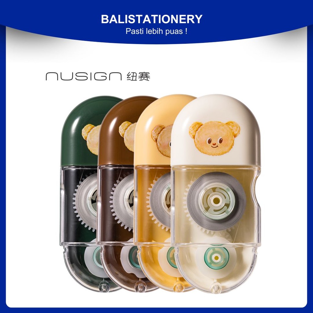 Jual Tipe X Kertas / Tip ex Pita Roll Correction Tape Deli X Butterbear ...