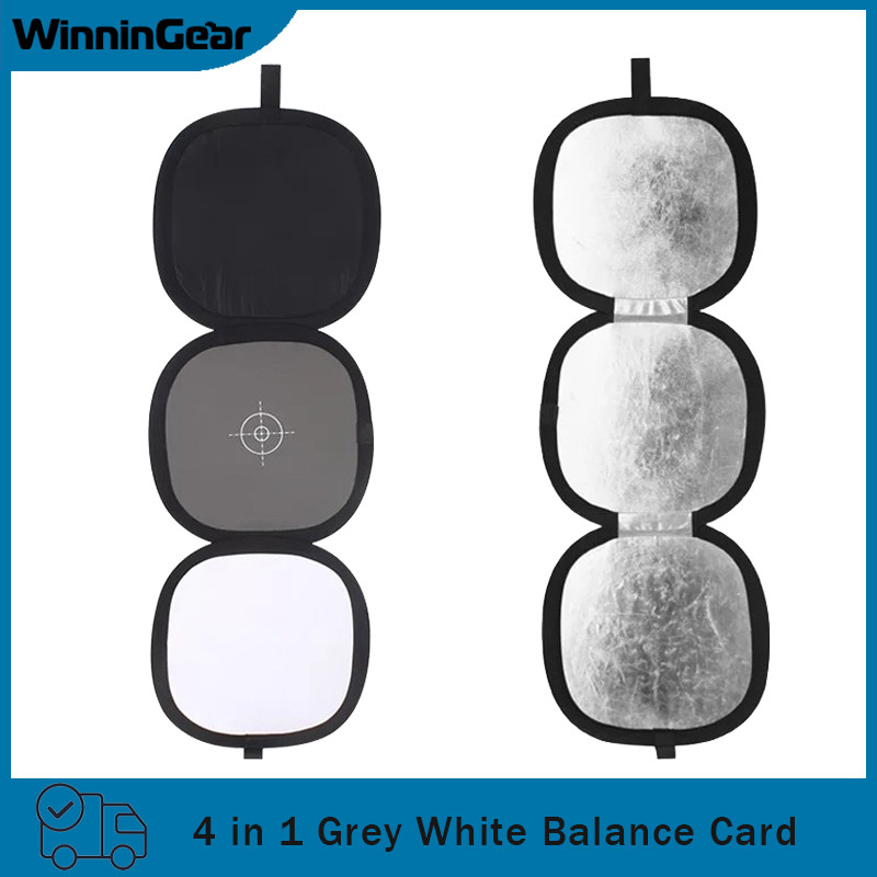 Jual Gray/White Balance Card 30cm Portable Focus Board Two Sides 18% ...