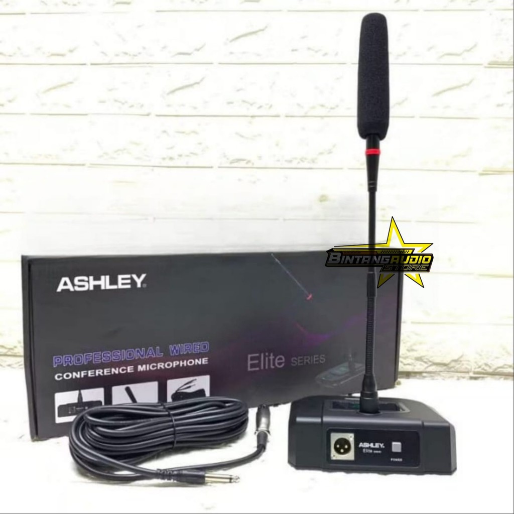 Jual Mic Condensor ASHLEY Elite Series / Microphone Conference Profesional / Mic Meja / Mic ...
