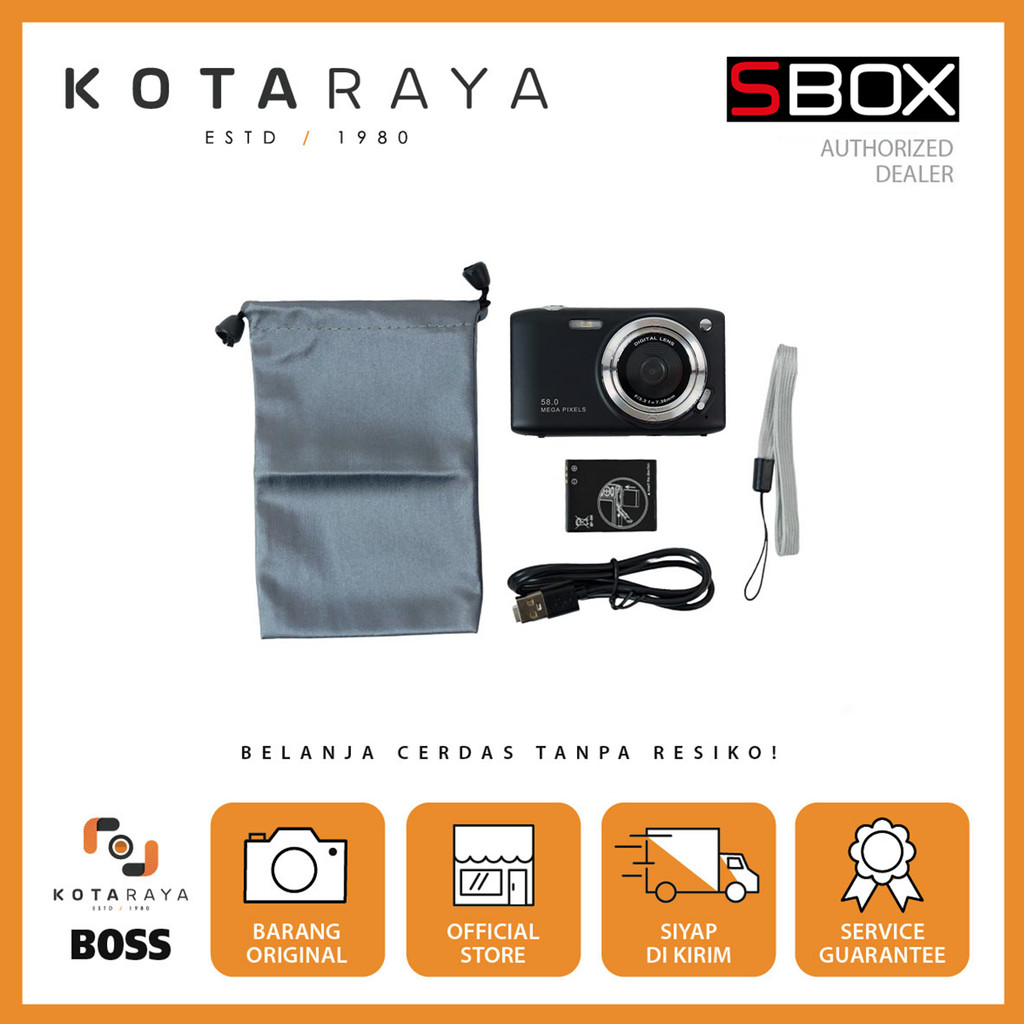 Jual Sbox D11 Digital Pocket Camera with 16x Zoom Kamera Saku D 11 ...